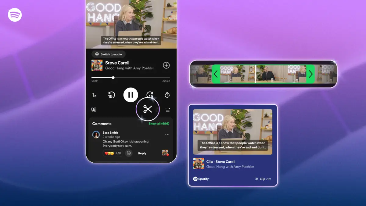 Spotify anuncia una nueva función para recortar momentos en audio ...