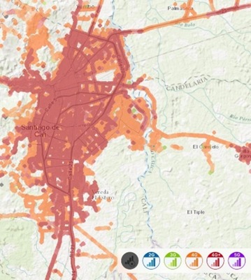 Mapas de cobertura de redes 5G en Colombia en las principales ciudades