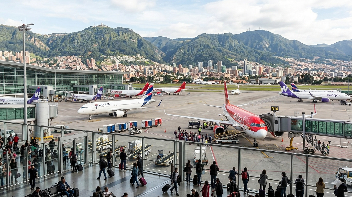 Colombia superó 14,8 millones de pasajeros aéreos; Bogotá concentra el ...
